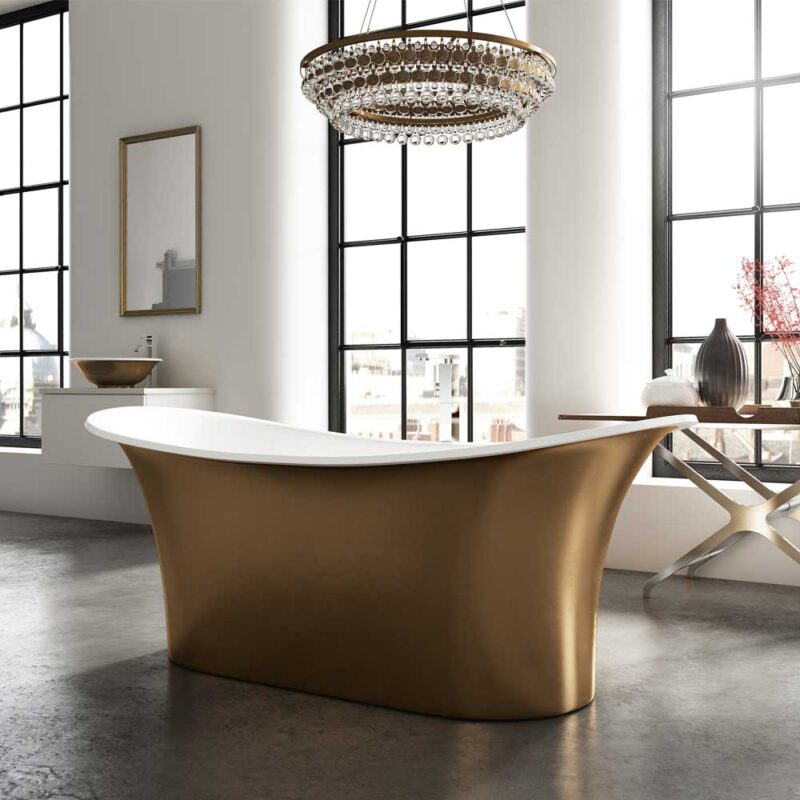 Isis Bath - Freestanding Modern Stone & Resin Baths